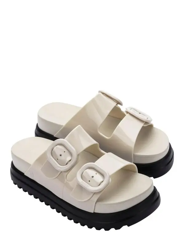Melissa Cozy Platform Sandals - Black/ Beige