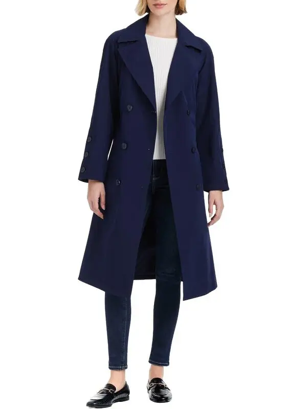Kate Spade New York Double-breasted Trench Coat - Planetary Navy