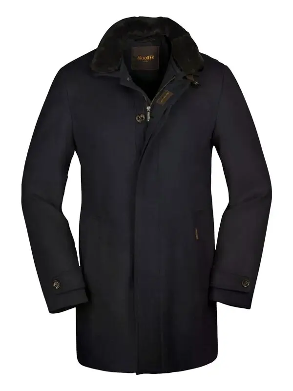 MOORER Trivor-bab Coat - Blue