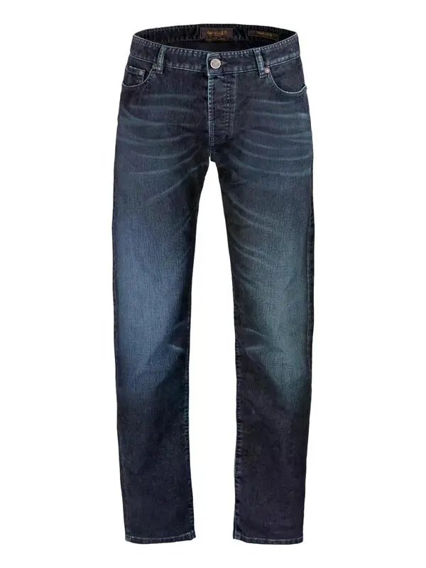 MOORER Pavel Straight Leg Jeans - Blue