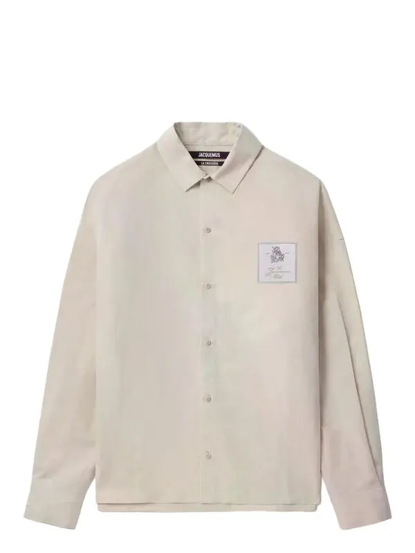 Jacquemus Patch-detail Shirt - Neutrals