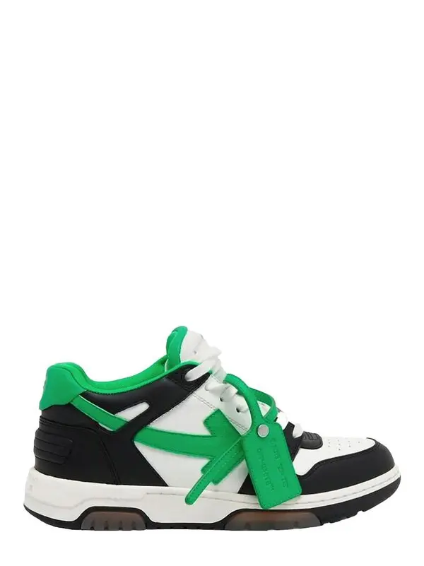 Off-White Out Of Office Low-top Sneakers - Green/black