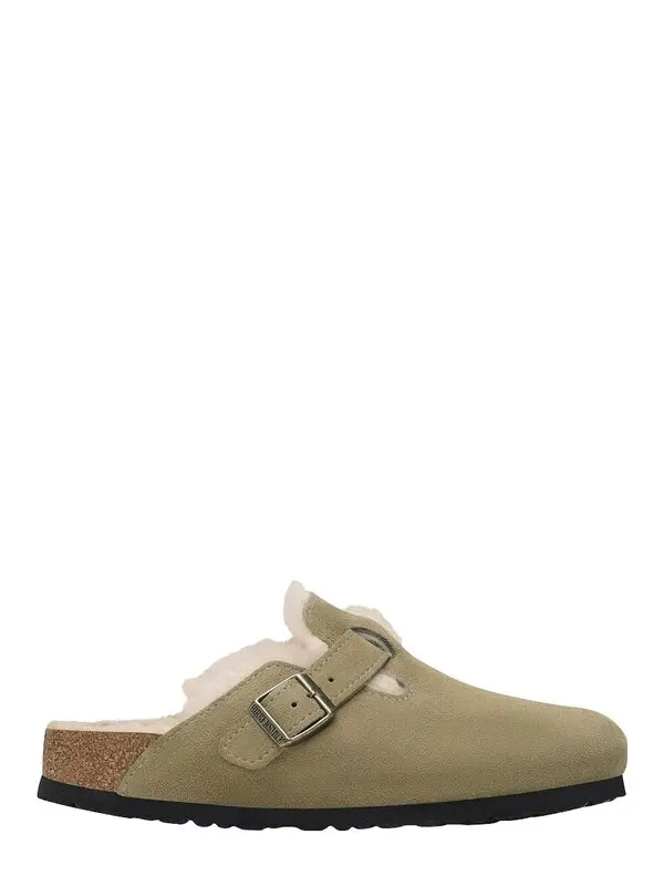 BIRKENSTOCK Boston Shearling Clogs - Taupe