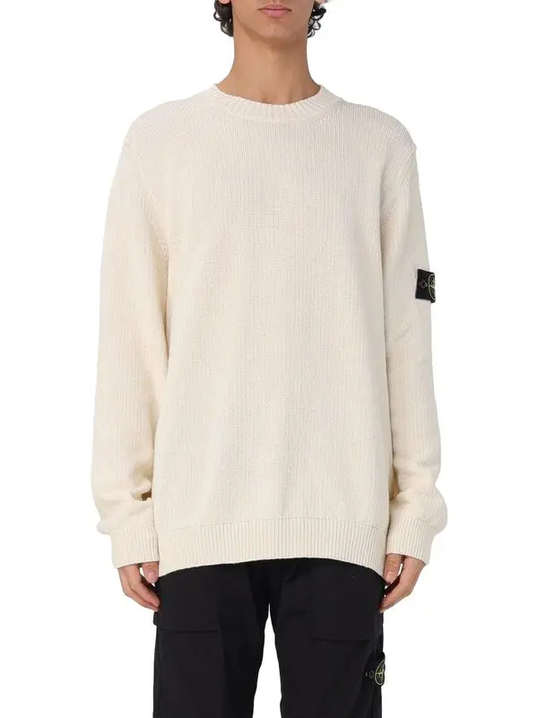Stone Island Pullover Sweater - White