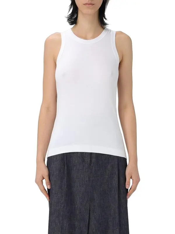 Brunello Cucinelli Ribbed Tank Top - White