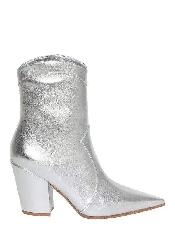 GIANVITO ROSSI 85mm West Boots - Silver