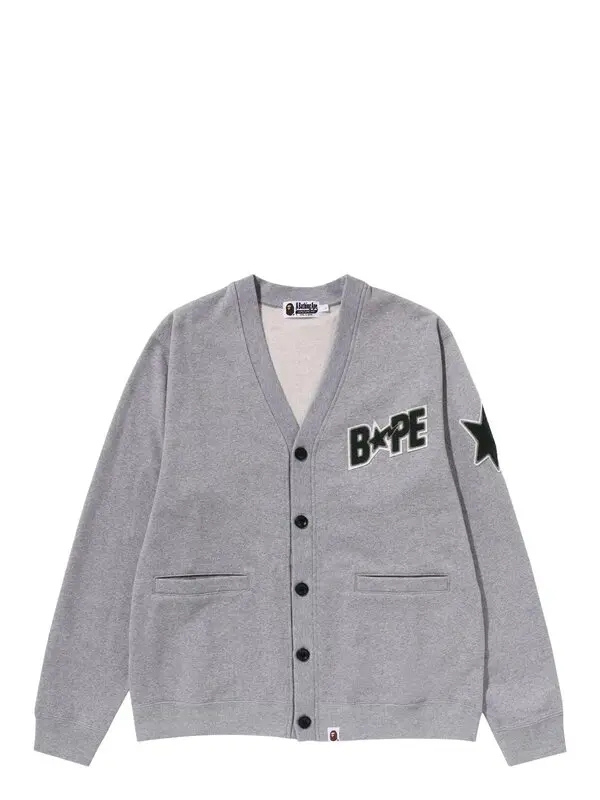 A BATHING APE Sta Sweat Cardigan - Grey