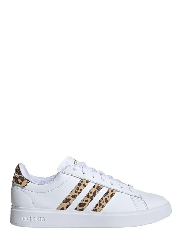 Adidas Grand Court 2.0 Leopard Sneakers - White