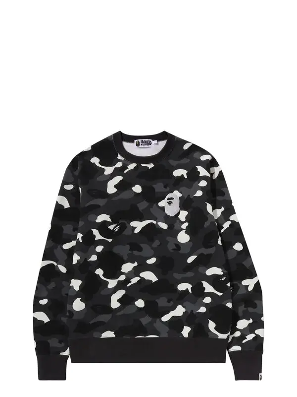 A BATHING APE City Camo Large Ape Head Crewneck - Black