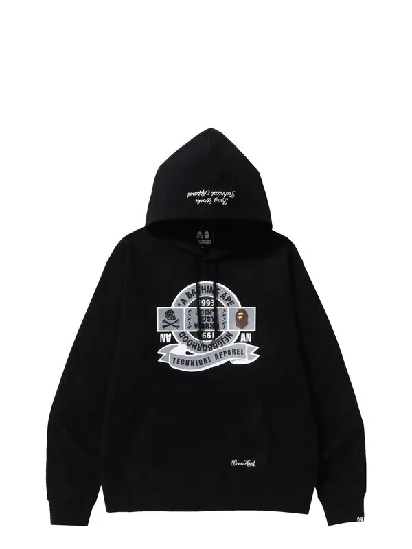 BAPE X Neighborhood Relaxed Fit Pullover Hoodie - Black