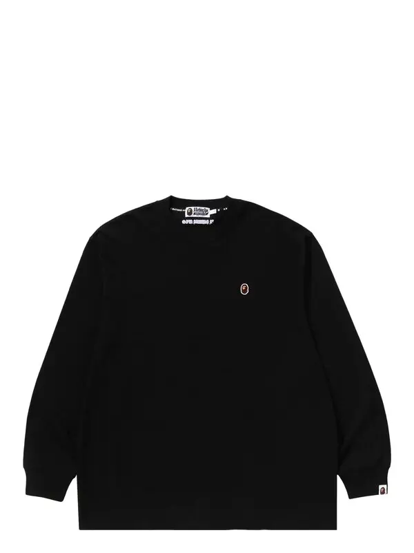 A BATHING APE Ape Head One Point Long-sleeve Tee - Black