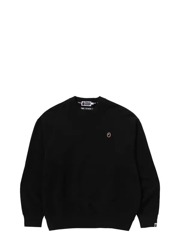 A BATHING APE Ape Head Crewneck - Black