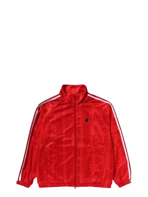 BAPE Fans Scarf Track Jacket - Red