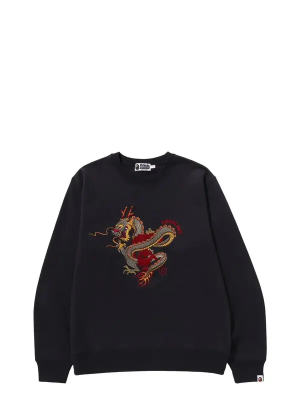 A BATHING APE Year Of Dragon Crewneck - Grey