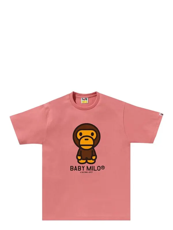 A BATHING APE Baby Milo Tee - Pink
