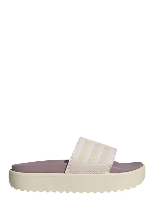 Adidas Adilette Platform Slides - Cream