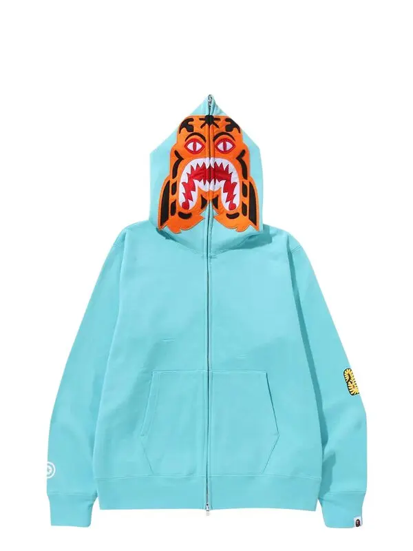 A BATHING APE Tiger Full Zip Hoodie - Green