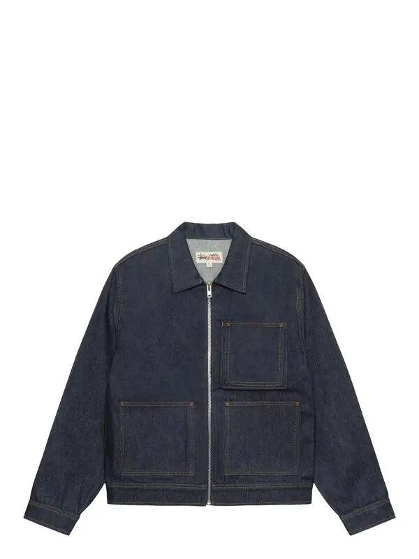 StÜssy Zip Work Jacket - Blue