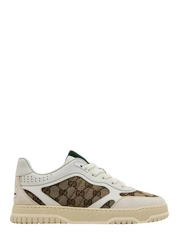 Gucci Re-web Gg Canvas Sneakers - Brown