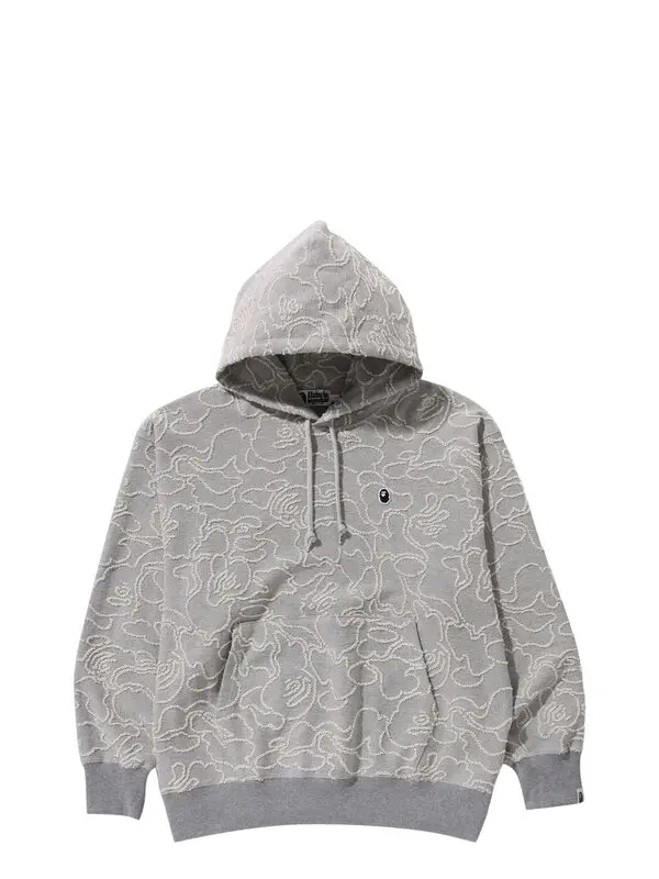 BAPE Neon Camo Jacquard Relaxed Fit Pullover Hoodie - Cream