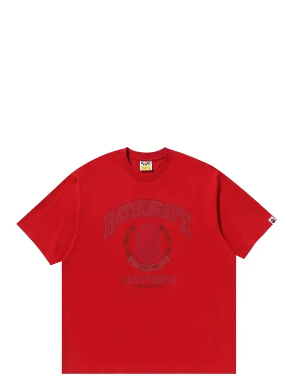 A BATHING APE Bathing Ape Relaxed Fit Tee - Red
