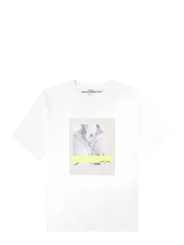 A.p.c. New Haven T-shirt 'bright Yellow - White