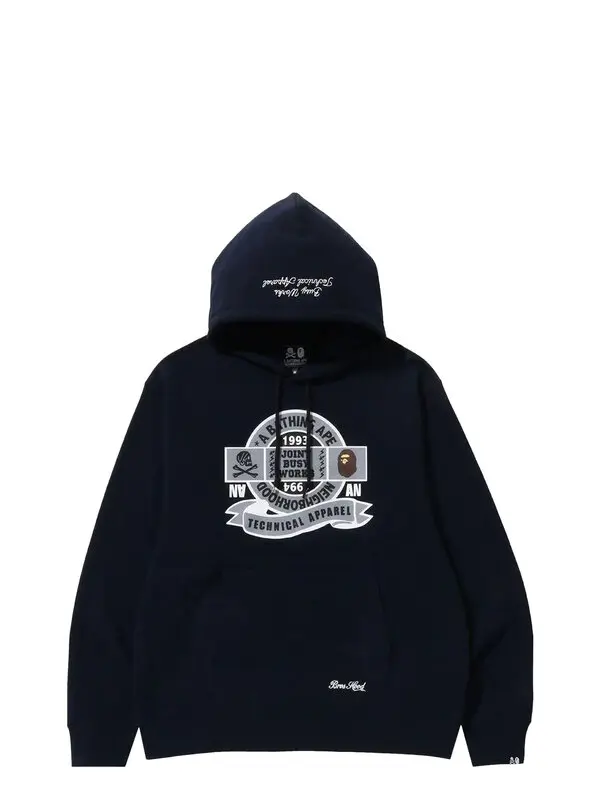 BAPE X Neighborhood Relaxed Fit Pullover Hoodie - Blue