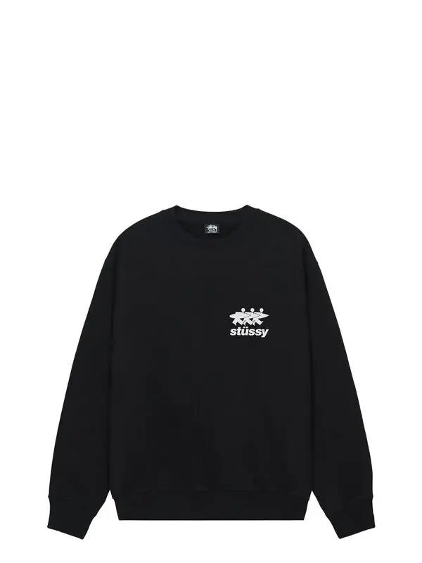 StÜssy Surfwalk Crew - Black