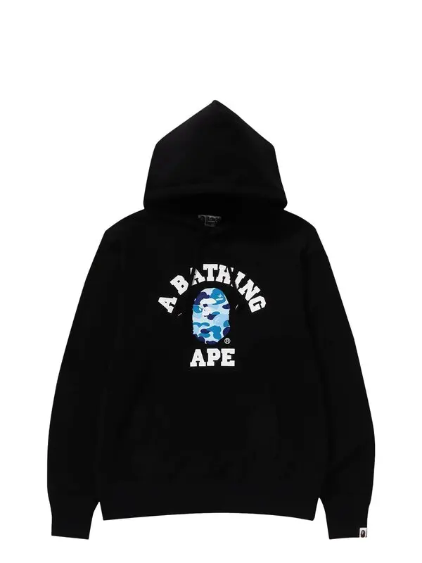A BATHING APE Abc Camo College Organic Pullover Hoodie - Black
