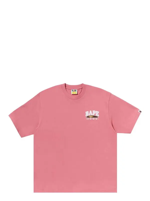 A BATHING APE Hand Draw Relaxed Fit Tee - Pink
