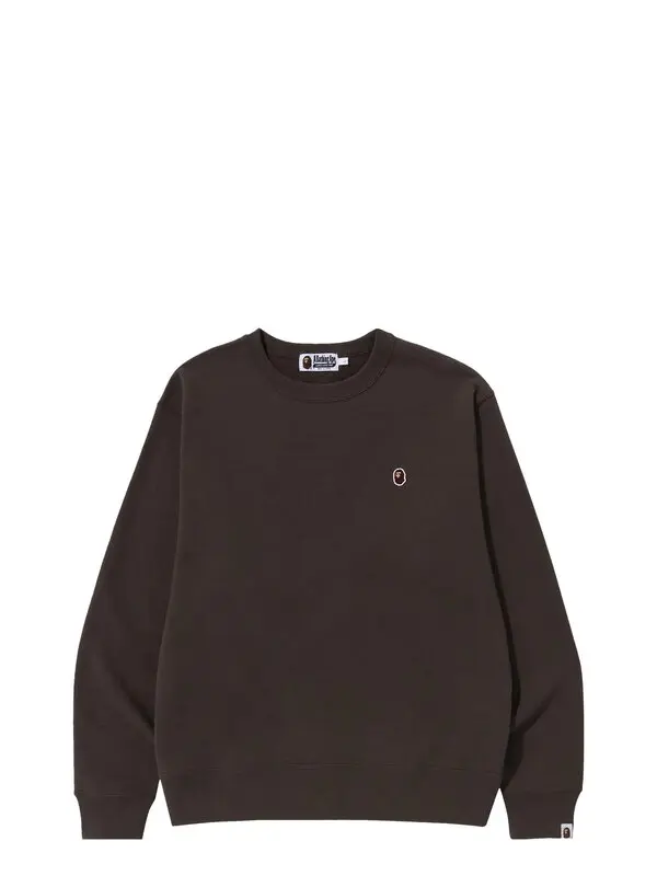 BAPE Ape Head Relaxed Fit Crewneck - Brown