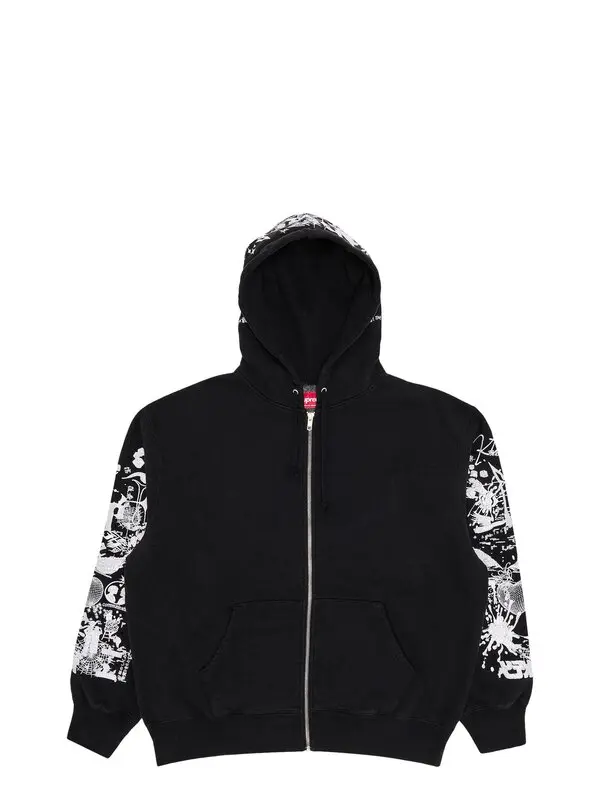 Supreme Aoi Zip Up Hooded Sweatshirt - Black