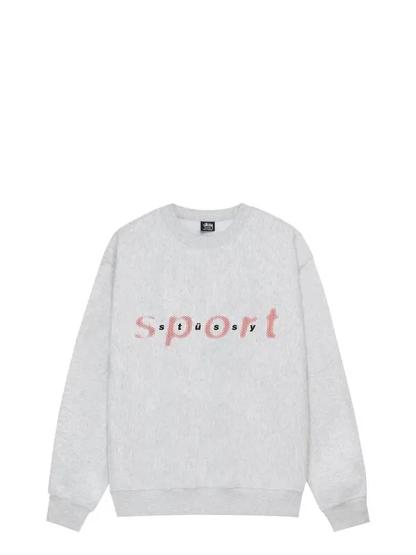 StÜssy Dot Sport Crewneck - Grey