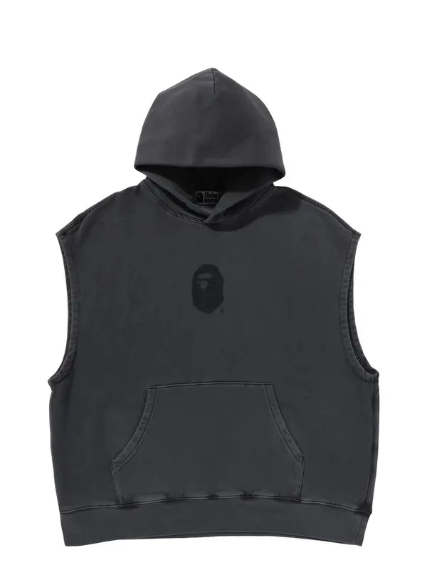 A BATHING APE Sleeveless Pullover Hoodie - Grey