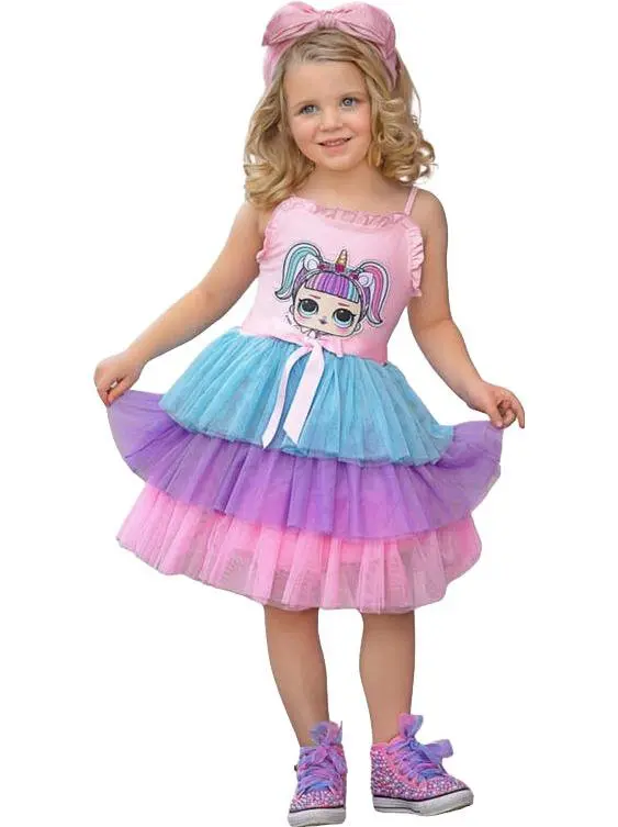 MIA BELLE GIRLS L.o.l. Surprise!™ Unicorn Tutu Dress - Pink