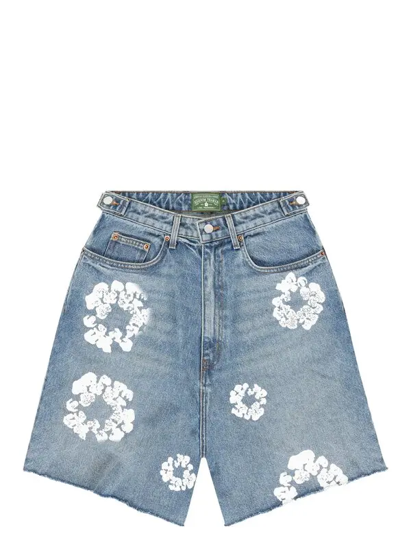 DENIM TEARS Wreath Jean Short - Blue