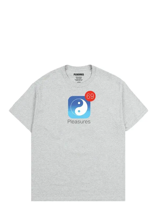PLEASURES Notify T-shirt - Grey