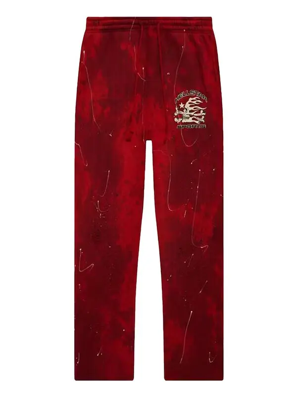 HELLSTAR Sports Tie-dye Sweatpants - Red