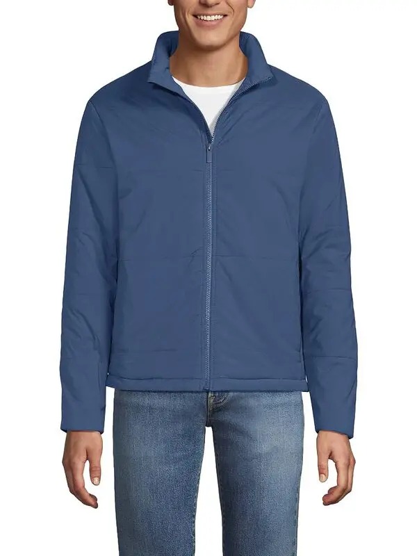 LANDS' END Insulated Packable Jacket - Light Indigo Blue