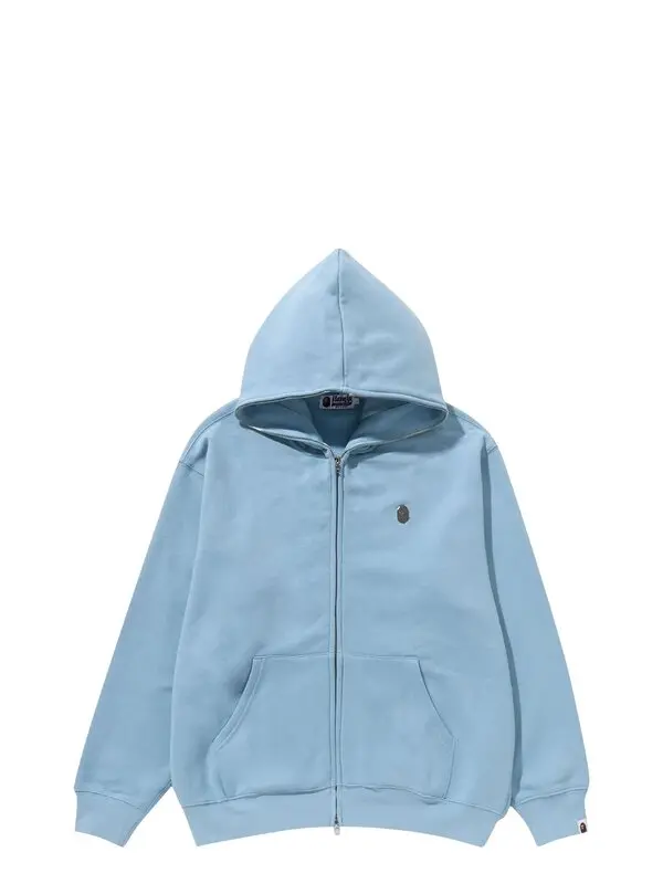 BAPE Metal One Point Zip Hoodie - Blue