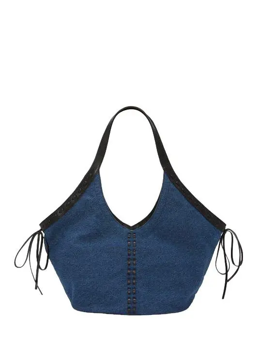 Vince Camuto Cryss Stitch Trim Tote - Dkgrey 01
