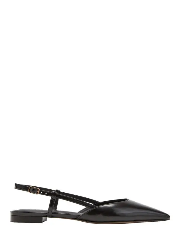 Everlane Studio Slingback Flat - Black