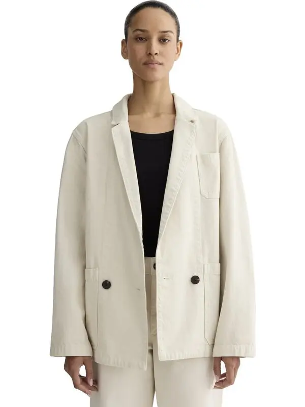 Everlane Denim Chore Blazer - Garment-dyed Sand