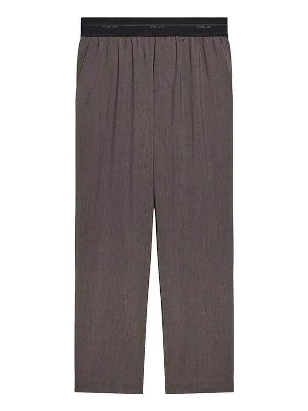 Helmut Lang Tapered Pull-on Trousers - Light Brown Melange