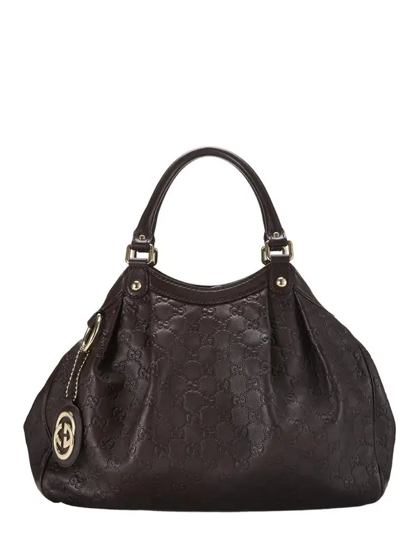 Gucci Guccissima Sukey Tote - Brown