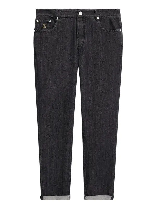 Brunello Cucinelli Five-pocket Jeans - Black