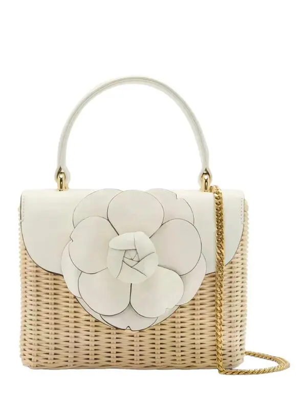 Oscar De La Renta Flower-appliqué Tote Bag - White
