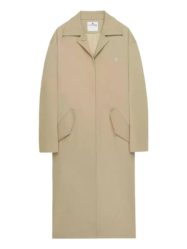 COURREGES Cocoon Coat - Neutrals