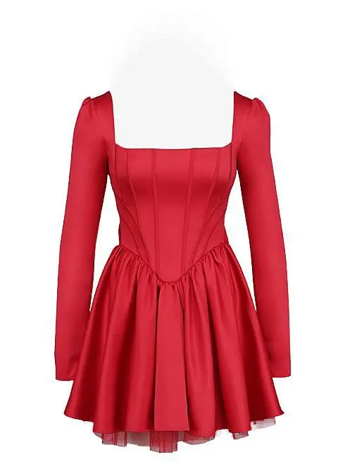House Of Cb Nina Mini Dress - Haute Red