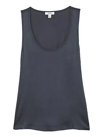 REISS Ruby Sleeveless Top - Navy